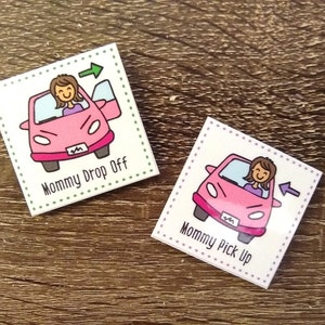 Drop Off/pick up cards for Weekly Calendar - Etsy