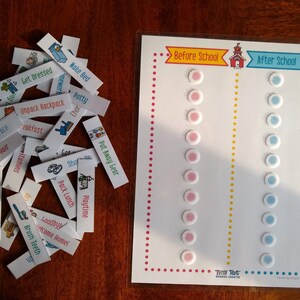 Before & After School Visual Routine Chart (for Boys) - Etsy