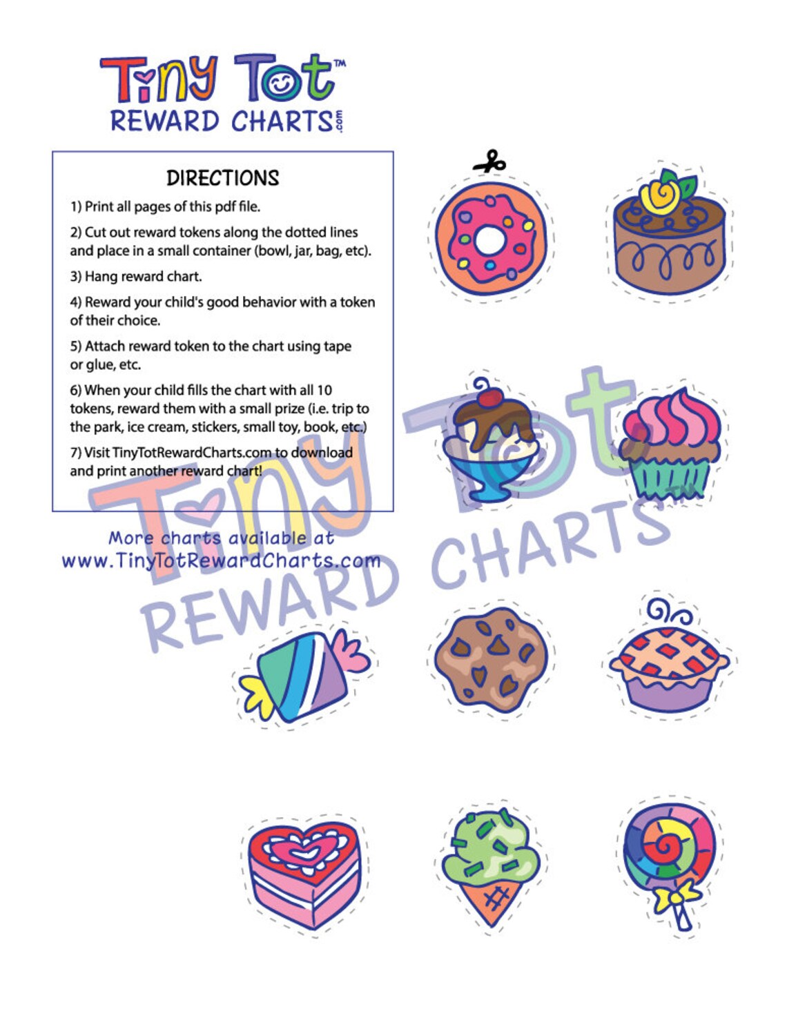 Sweet Shop Reward Chart printable Download - Etsy