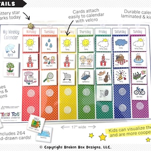 Weekly Visual Calendar Deluxe Gift Set Bundle - Etsy