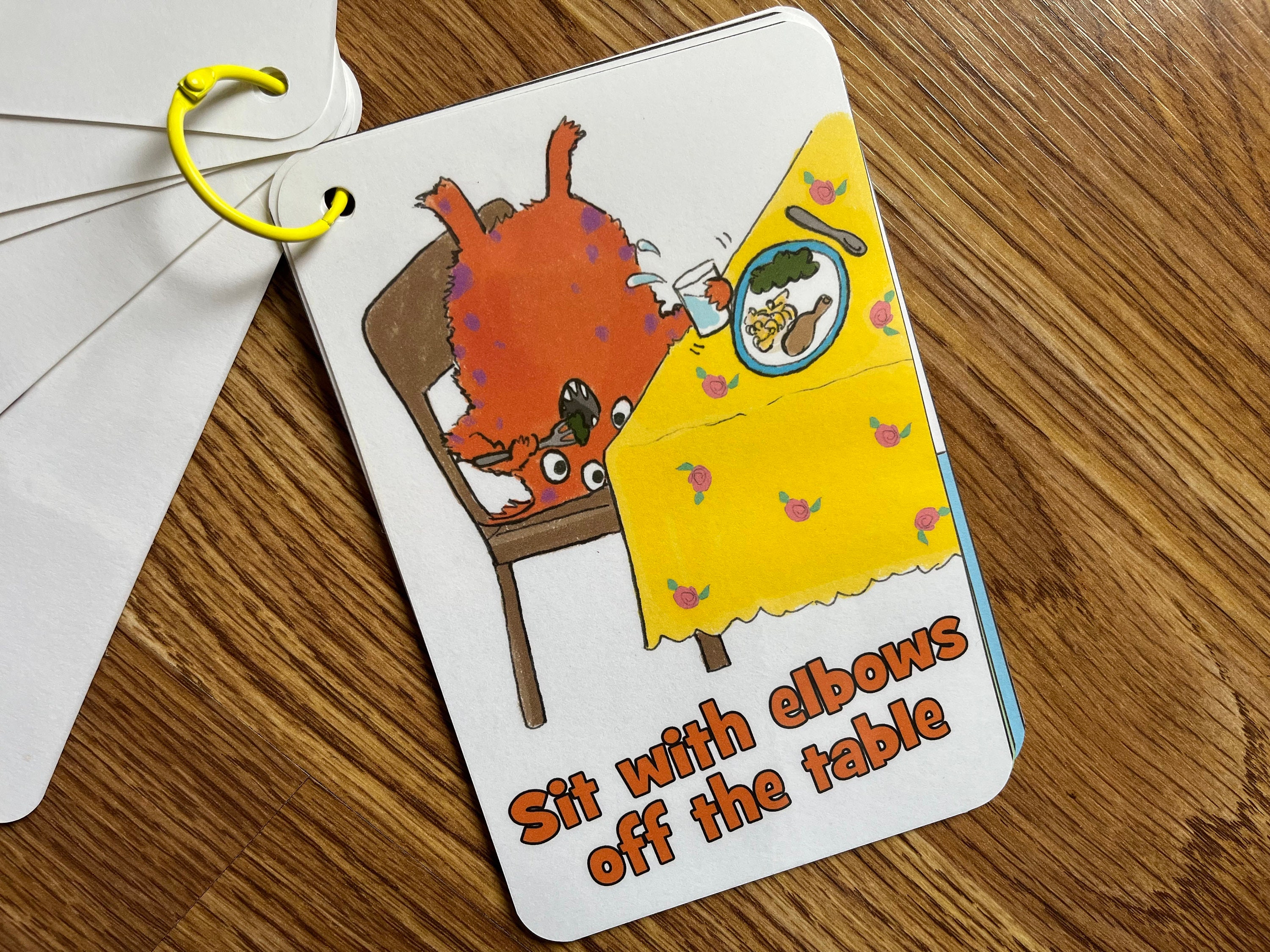 Table Manners Cards for Kids - Etsy Canada
