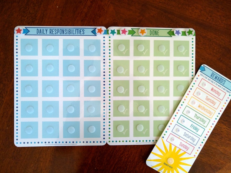 Responsibilities & Rewards Visual Chart for Boys 188 Cards | Etsy