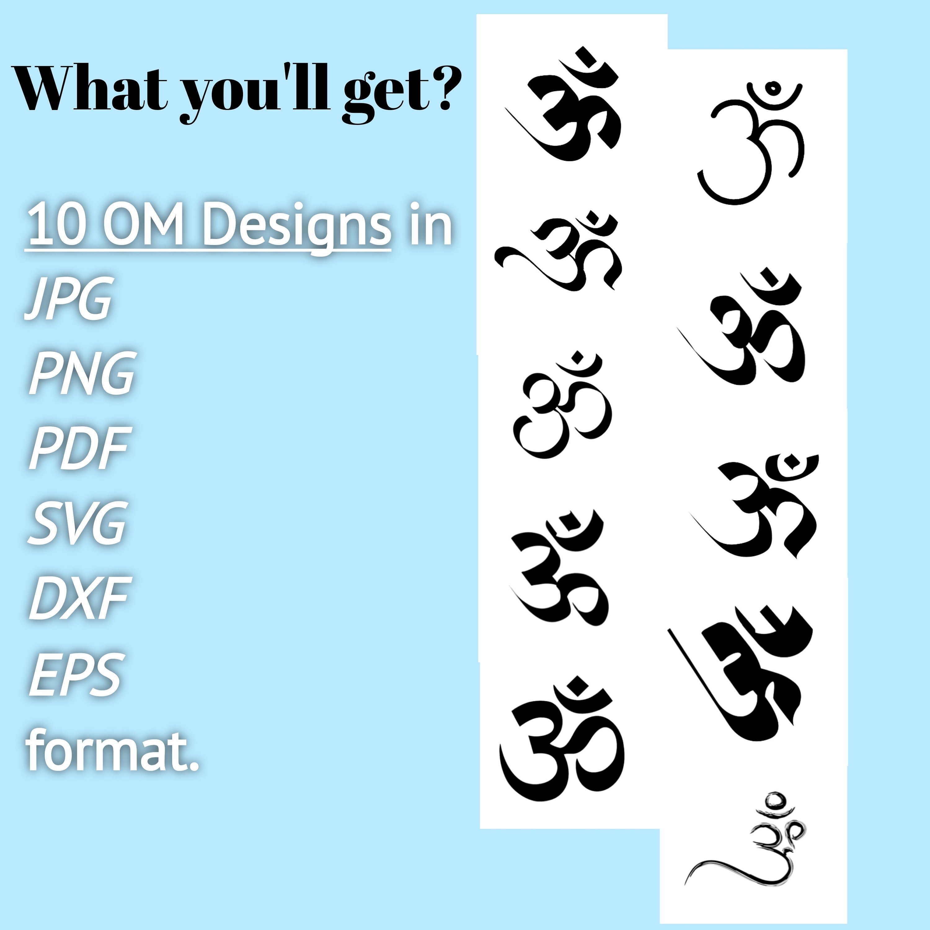 Om Symbol Designs: Sacred Sound Art (digital Download) - Etsy