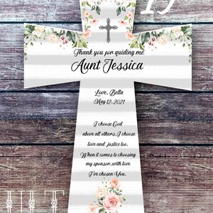 Confirmation Sponsor Gift for Confirmation Sponsor Personalized Confirmation Sponsor Gift for ...