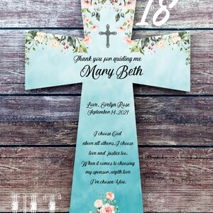 Confirmation Sponsor Gift for Confirmation Sponsor Personalized Confirmation Sponsor Gift for ...