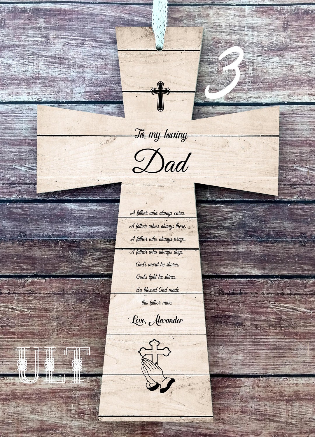 Dad Gift Father's Day Gift for Dad Christian Gift Personalized Father ...