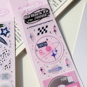 Y2k Mp3 Music Player Stickers Sheet Stickers for Photocards Toploader ...