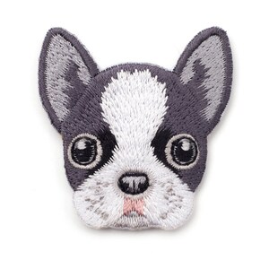 Dogs Head Cute Embroidered Patch, Iron on Patch, Sew on Patch, Patch ...