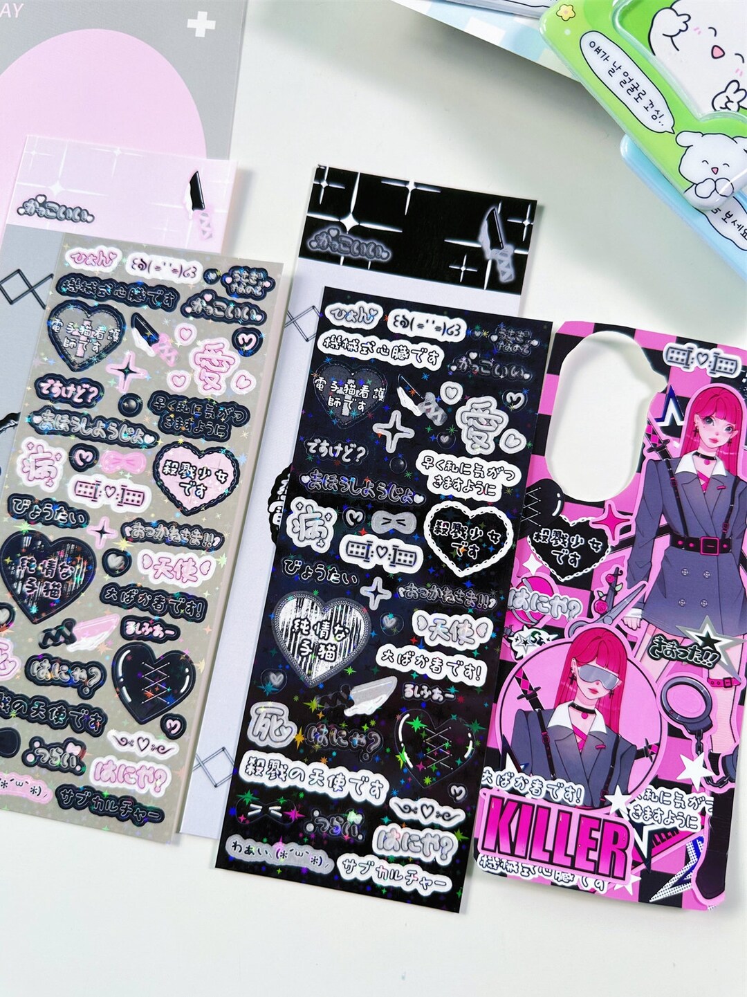 Cute Lolita Japanese Words Stickers Sheet Stickers for Photocards ...