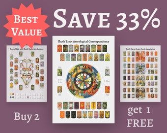 Tree of Life Thoth Tarot Attribution Poster Thoth Tarot Court - Etsy