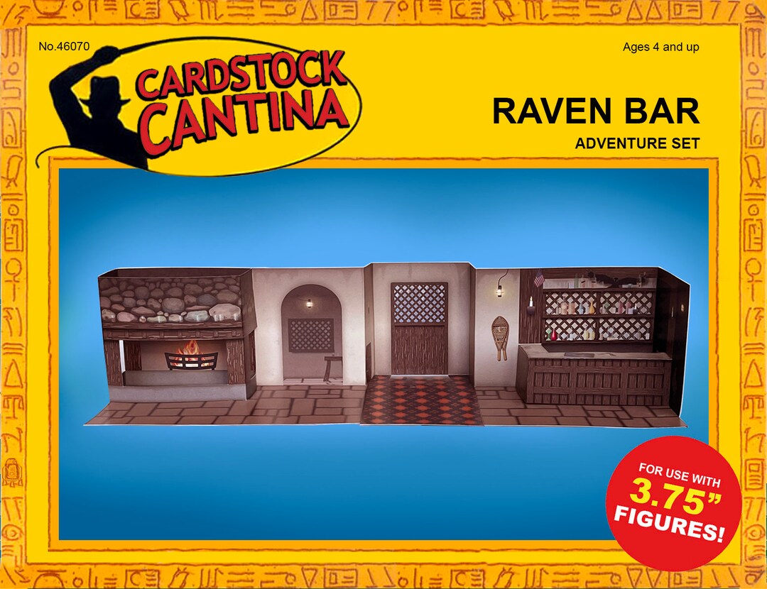Custom Raven Bar Diorama Indiana Jones Playset - Etsy