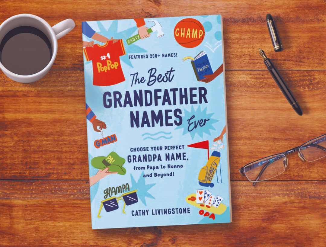 New Grandpa Gift for First Time Grandpa - BEST Grandfather Names Book ...
