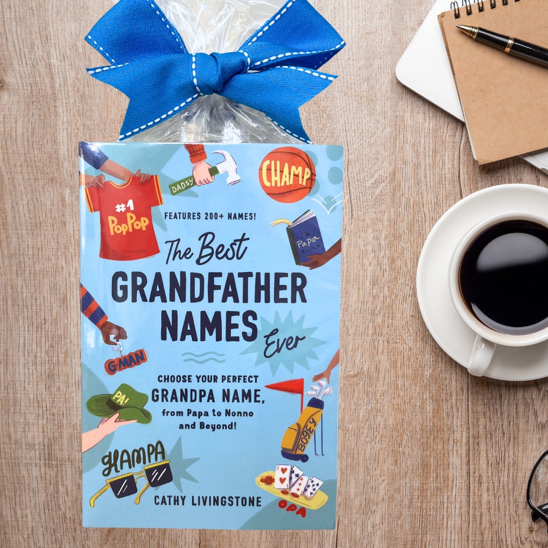 New Grandpa Gift for First Time Grandpa - BEST Grandfather Names Book ...