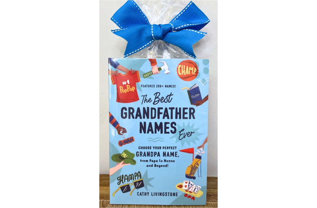 New Grandpa Gift for First Time Grandpa BEST Grandfather Names Book ...