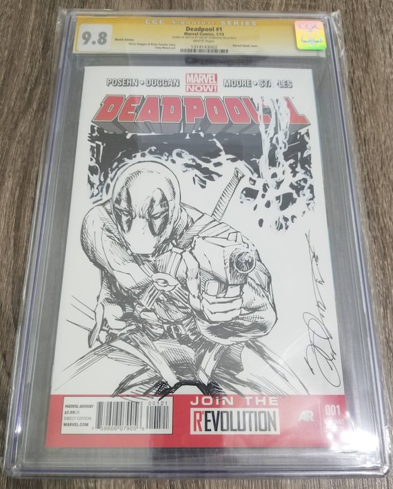 Deadpool 1 Original Sign and Sketch CGC 9.8 - Etsy