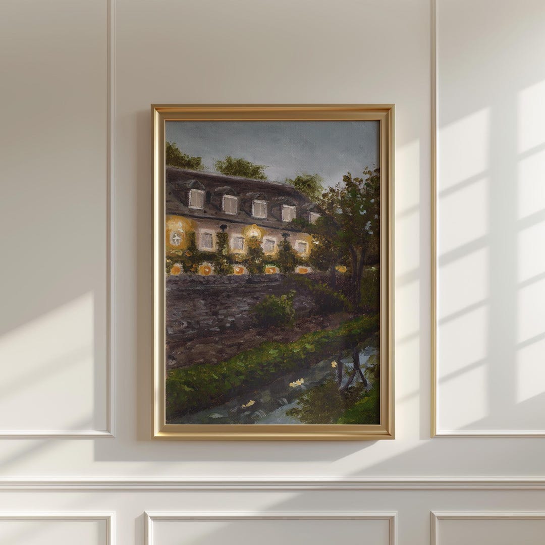 Cotswolds Hotel Print | Fine Art Oil Painting Reproduction by Mary ...