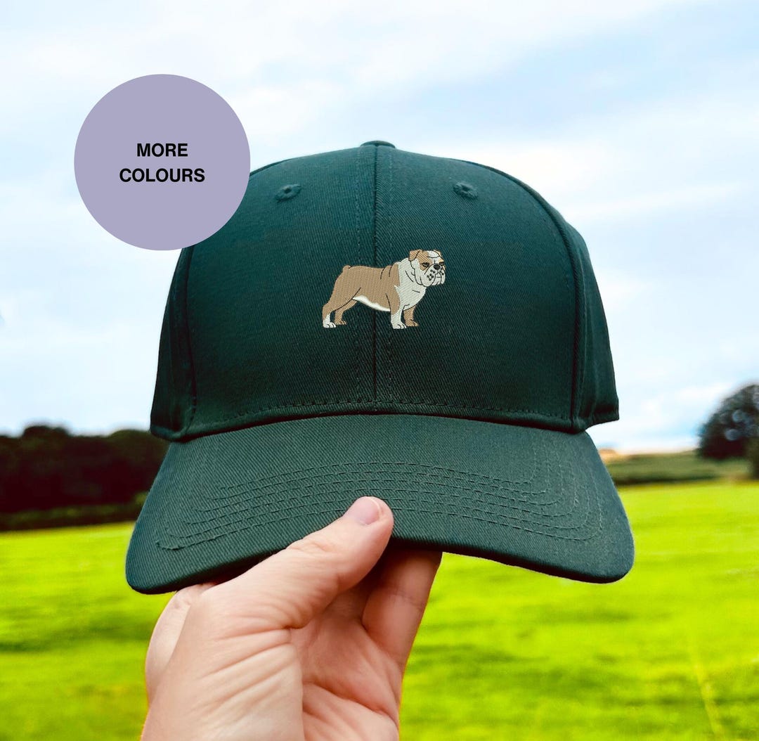 Embroidered English Bulldog Cap: Unisex Cotton Twill Dog Lovers Hat - Etsy