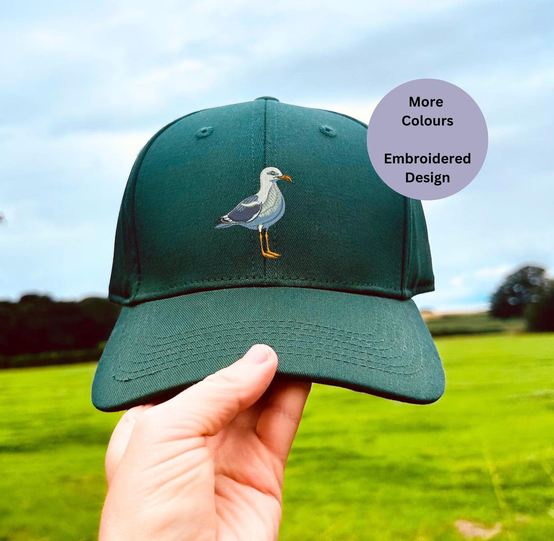 Seagull Embroidered Baseball Cap: Bird Lover Gift. Unisex Hat - Etsy