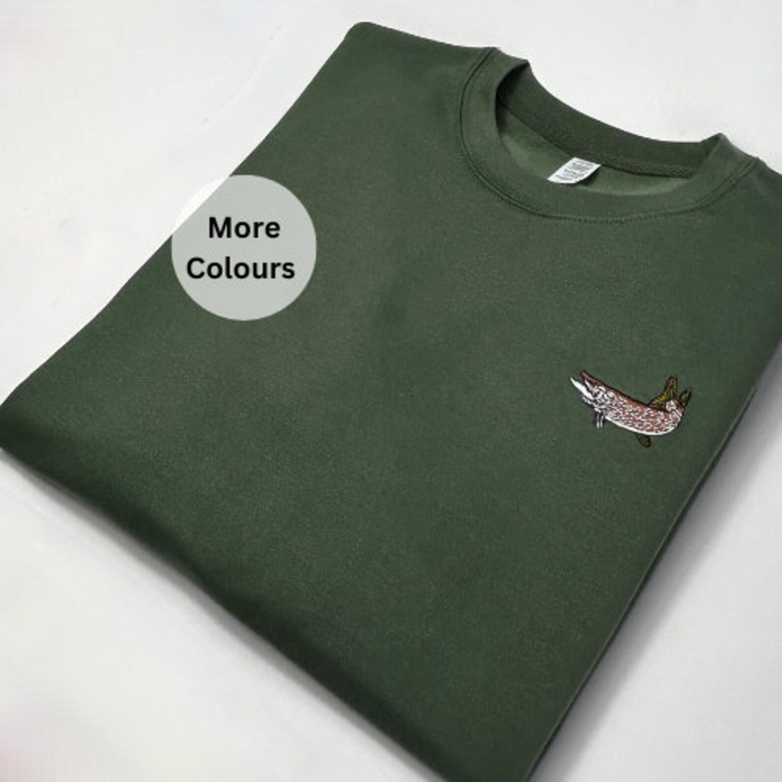 Embroidered Fisherman Pike Hoodie: Fishing Lovers Gift Ideas. Pike ...
