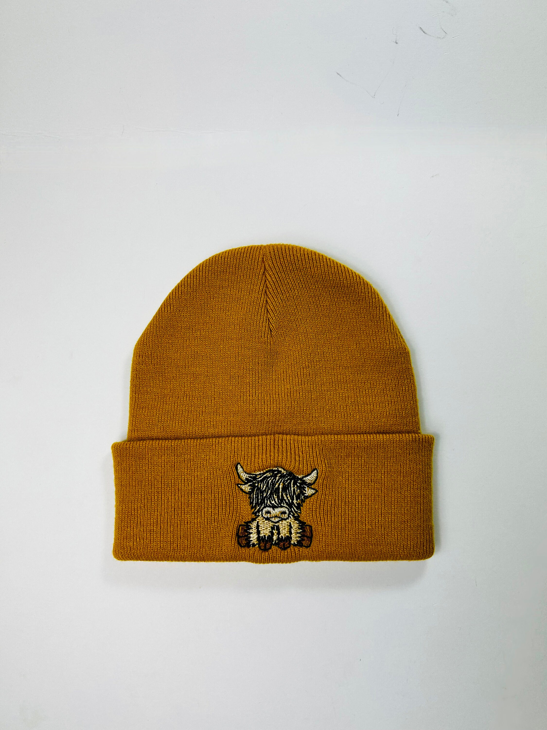 Scottish Highland Cow Embroidered Beanie Unique Embroidered - Etsy UK