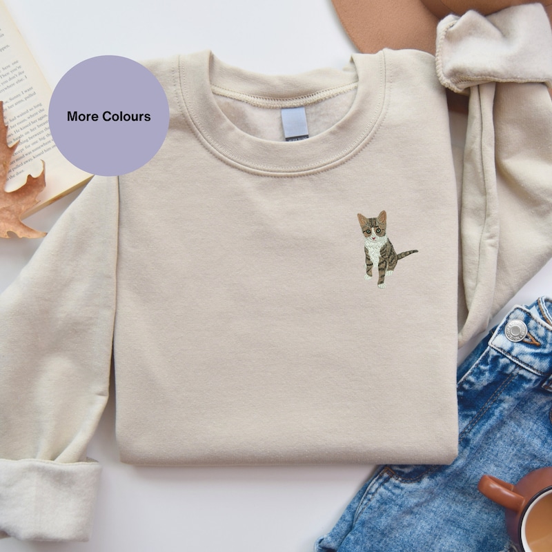 Embroidered Cats - Etsy