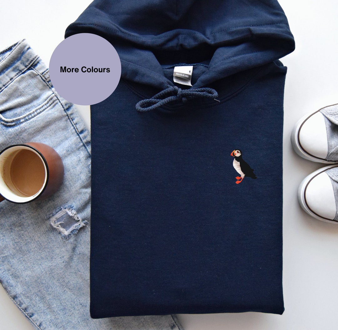 Puffin Embroidered Hoodie Great Gift Idea for Puffin Lovers ...
