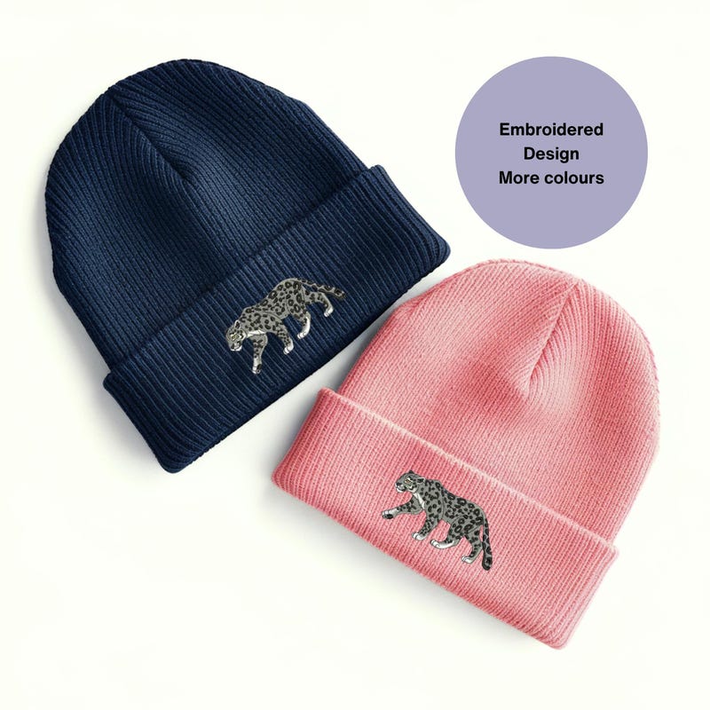 Snow Leopard Winter Hat - Etsy UK