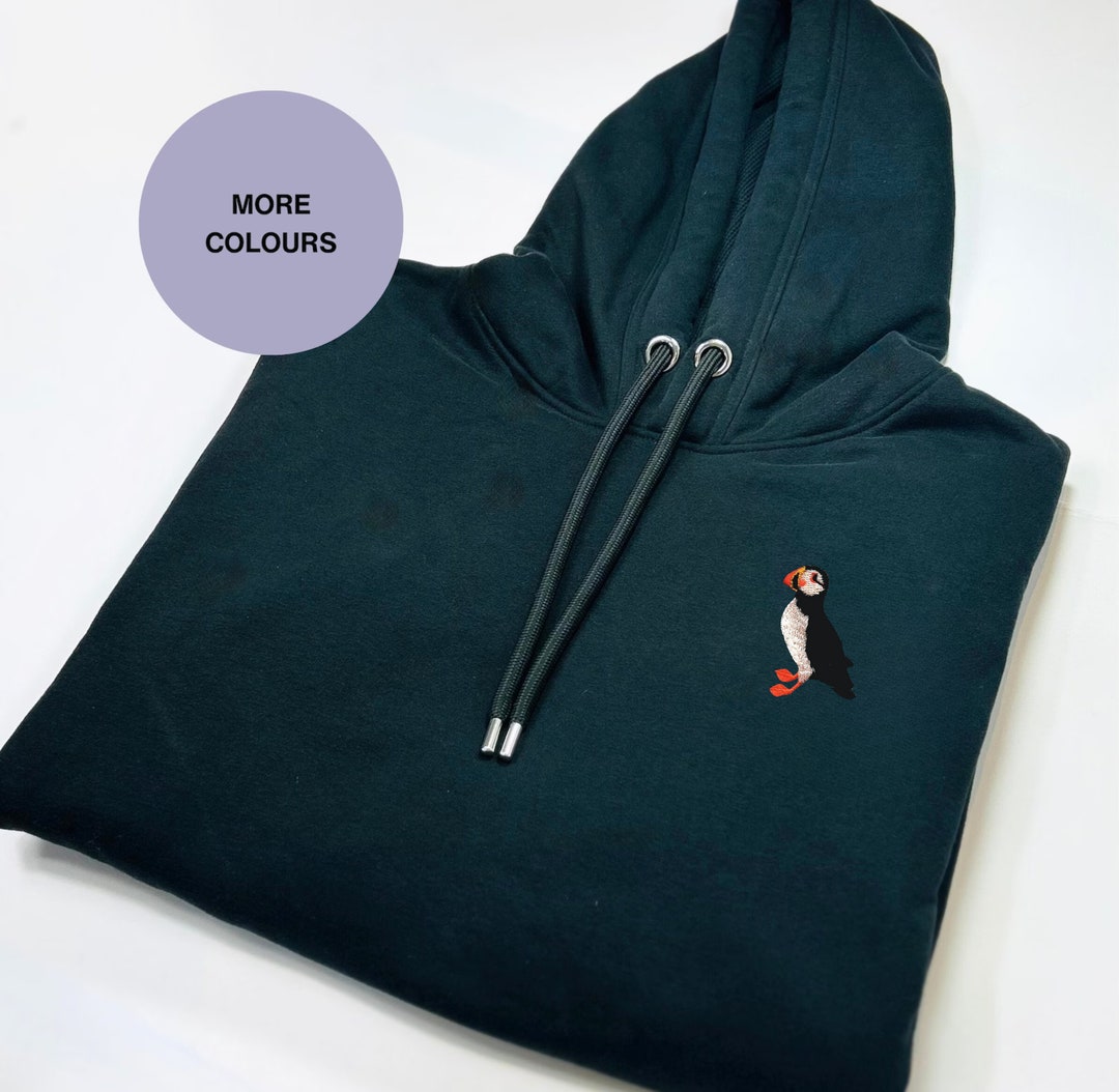 Puffin Embroidered Hoodie Great Gift Idea for Puffin Lovers ...