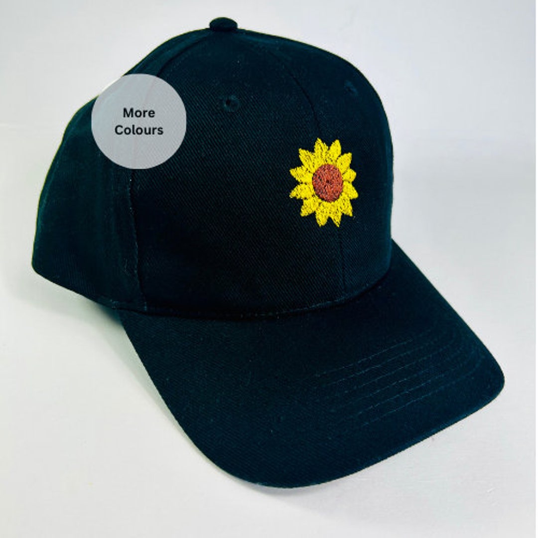 Sunflower Cap Embroidered Sunflower Baseball Hat. Unisex - Etsy