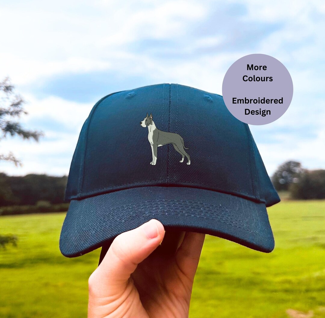Embroidered Dane Baseball Cap, Unisex Dog Lover Hat - Etsy
