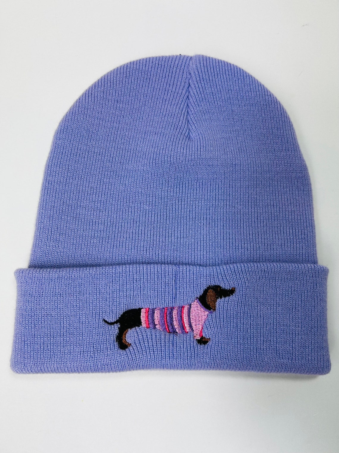 Dachshund Dog Embroidered Beanie. Beanie Hat for Sausage Dog - Etsy UK
