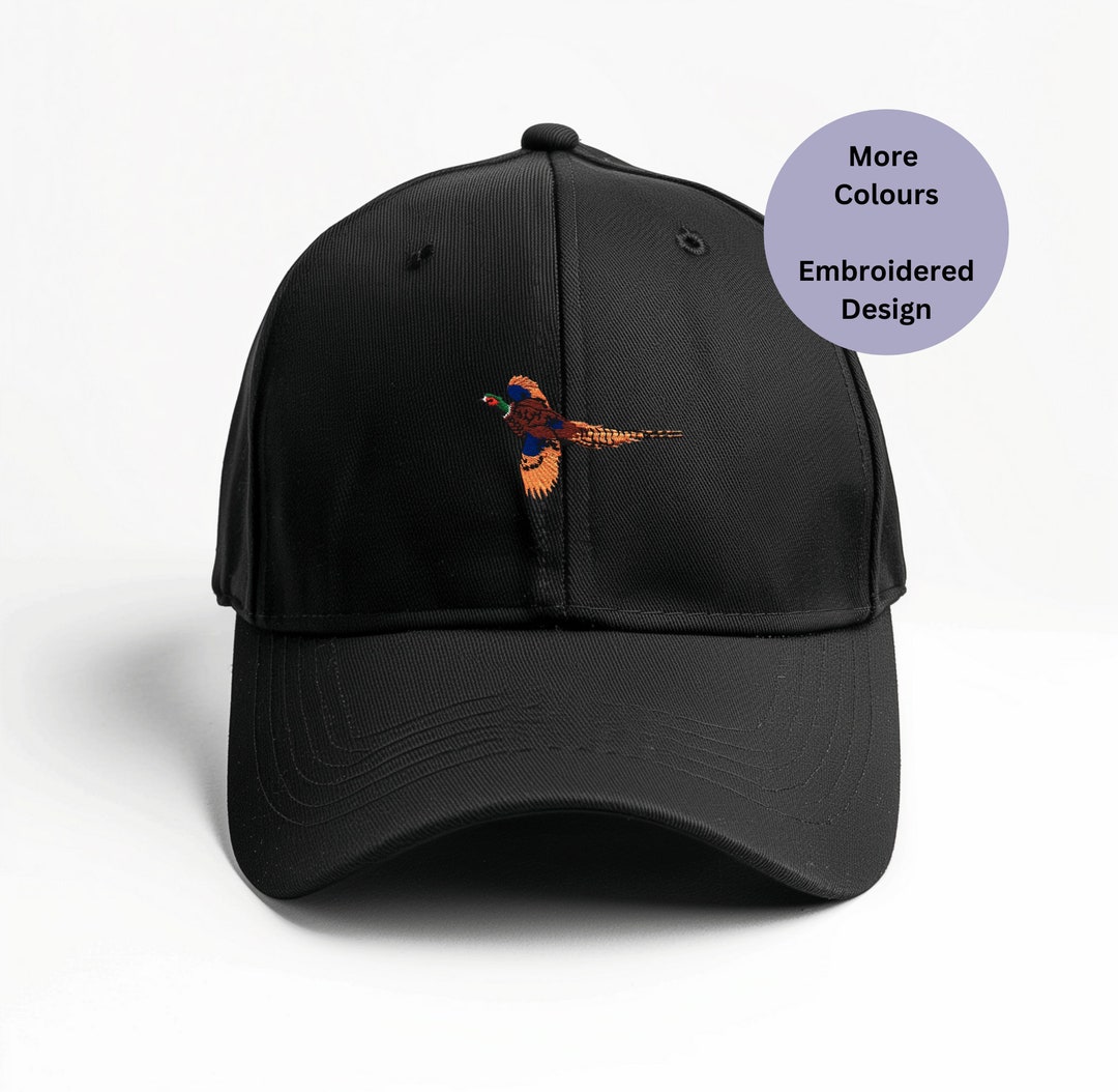 Pheasant Embroidered Baseball Cap. Unisex Embroidered Hats. Caps for ...