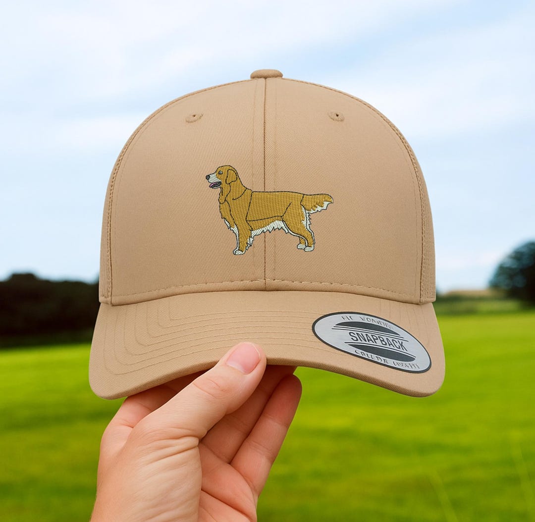 Embroidered Golden Retriever Cap: Dog Owners Gift Ideaa - Etsy UK