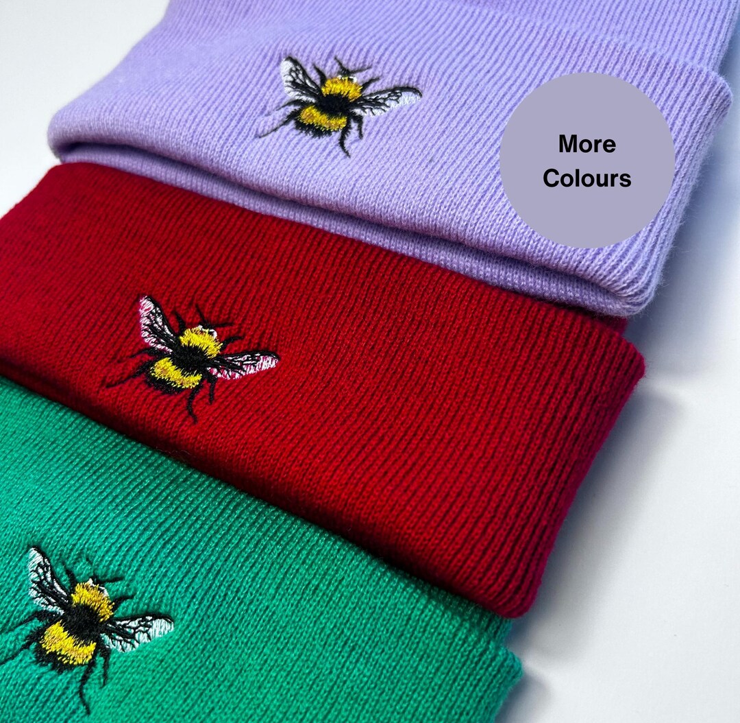 Bumble Bee Hat, Embroidered Bee Hat, Gift Idea for Bee Lovers. Bee ...