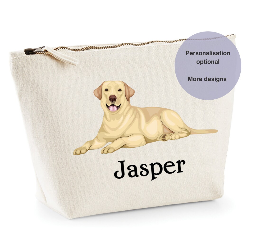 Labrador Accessory Bag. Personalised Labrador Makeup Bag, Toiletry Bag ...