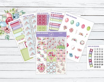 Hippity Hoppity Planner Sticker Kit Diverse Options Offered Easter ...