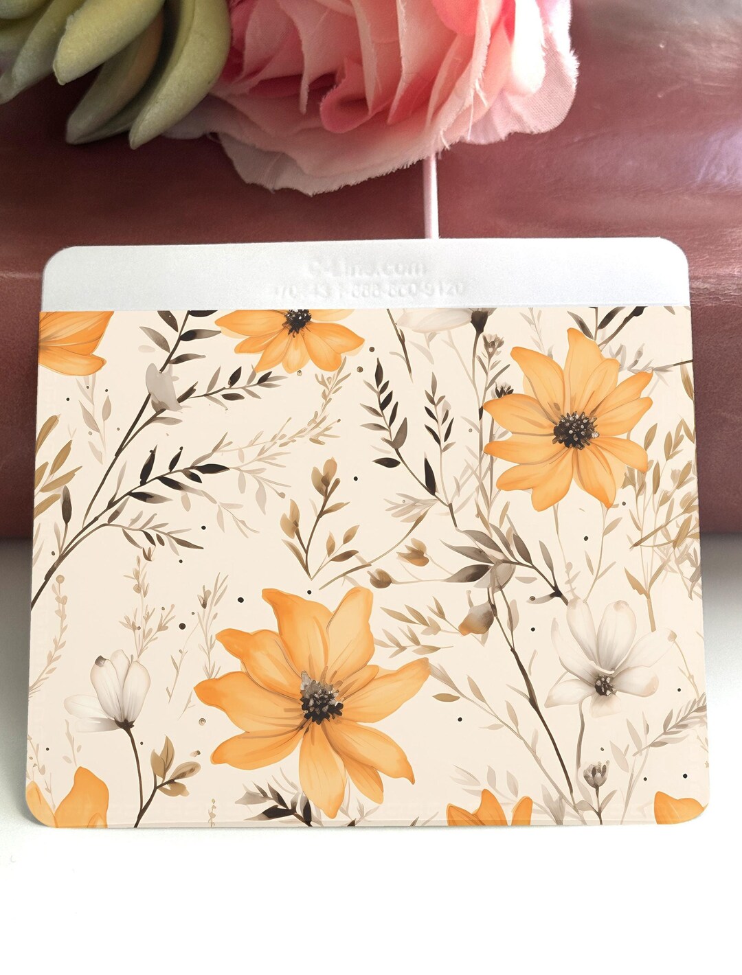 Vinyl Adhesive Pocket | Planner Pocket | Notebook Pocket | Floral ...