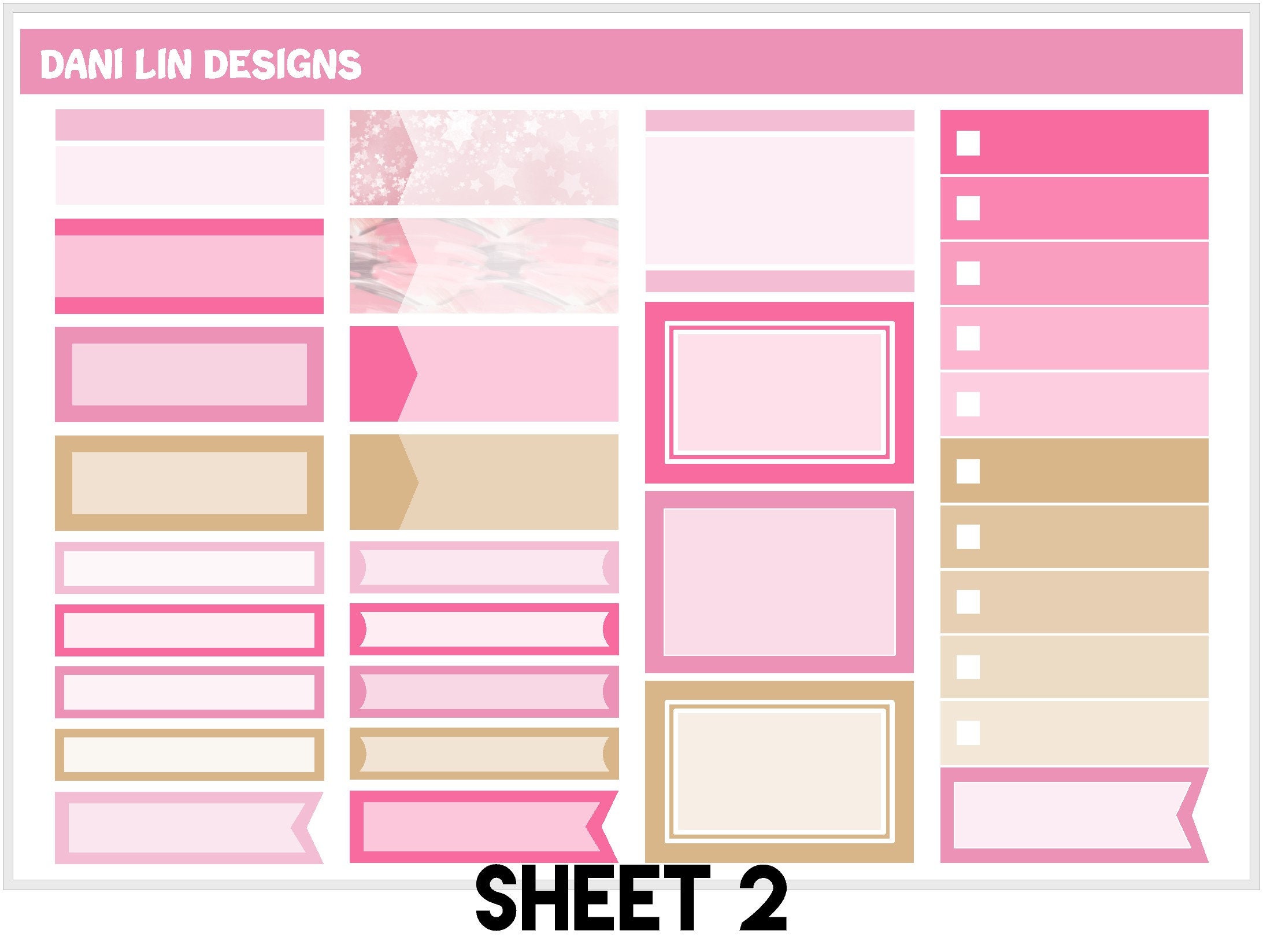 Pink Planner Sticker Kit Girl Boss Stickers - Etsy