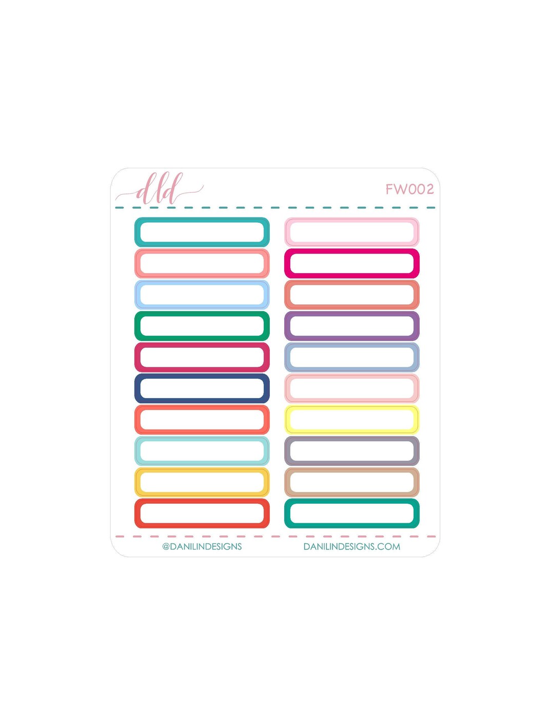 Functional Colorful Boxes - Weekly | Planner Stickers | Planner ...