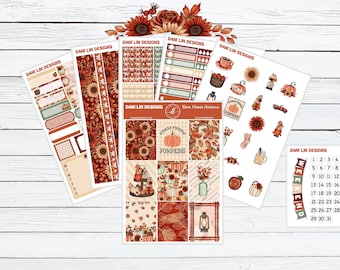 HAPPY PLANNER Fall PRINTABLE Sticker, Fall Printable Sticker Kit, Happy ...