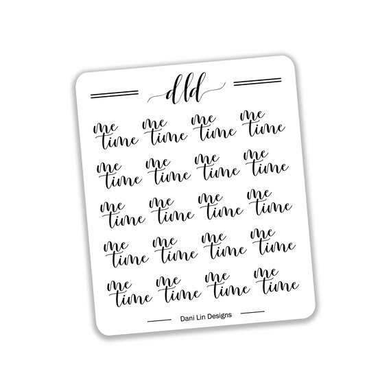 Me Time Stickers Planner Stickers Planner Accessories | Etsy