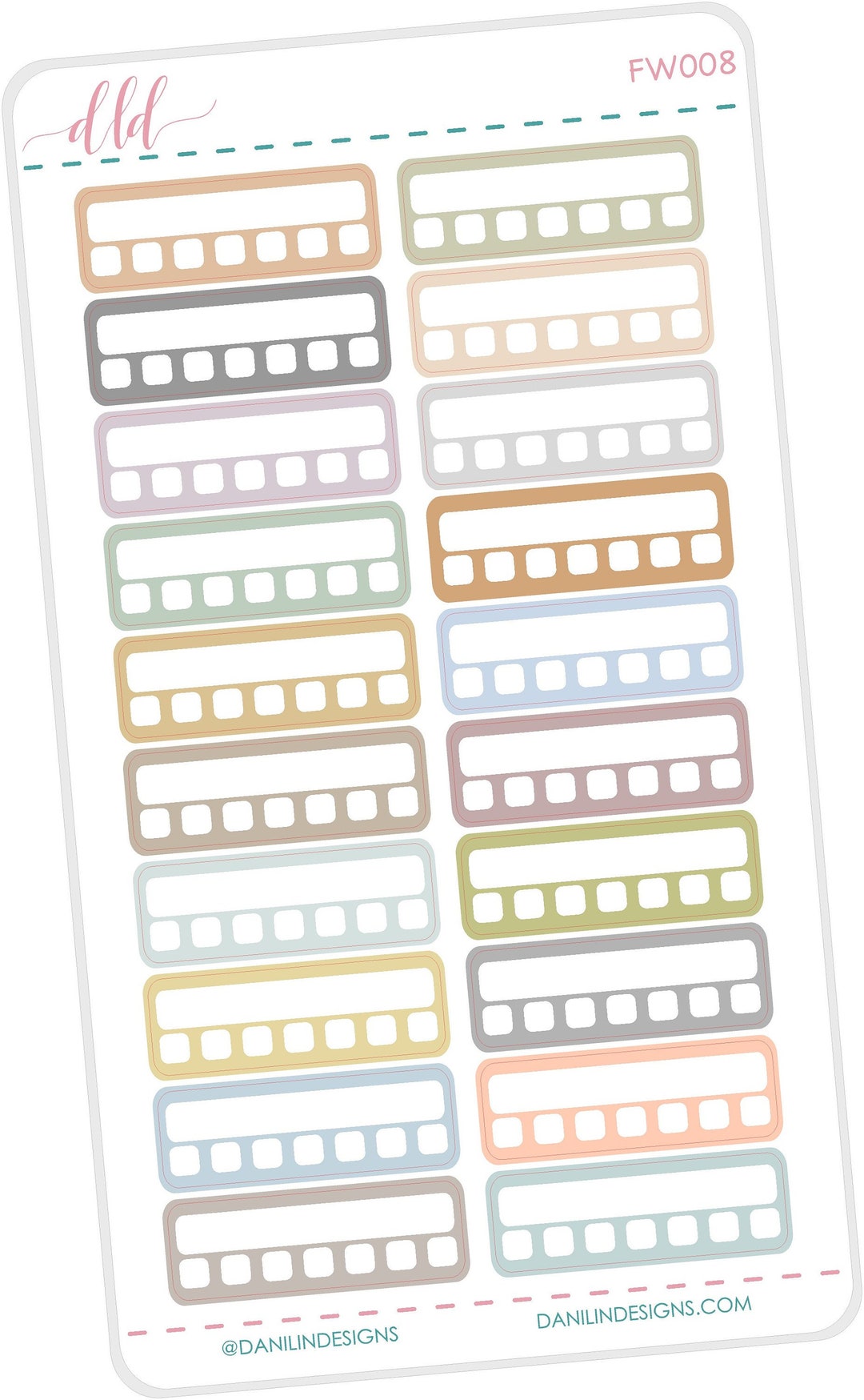 Functional Neutral Habit Tracker Boxes - Weekly | Planner Stickers ...