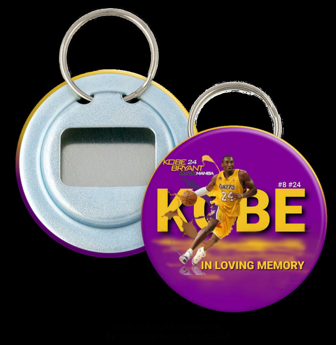 Kobe Bryant Tribute #4 Button Keychain Bottle Opener - Etsy