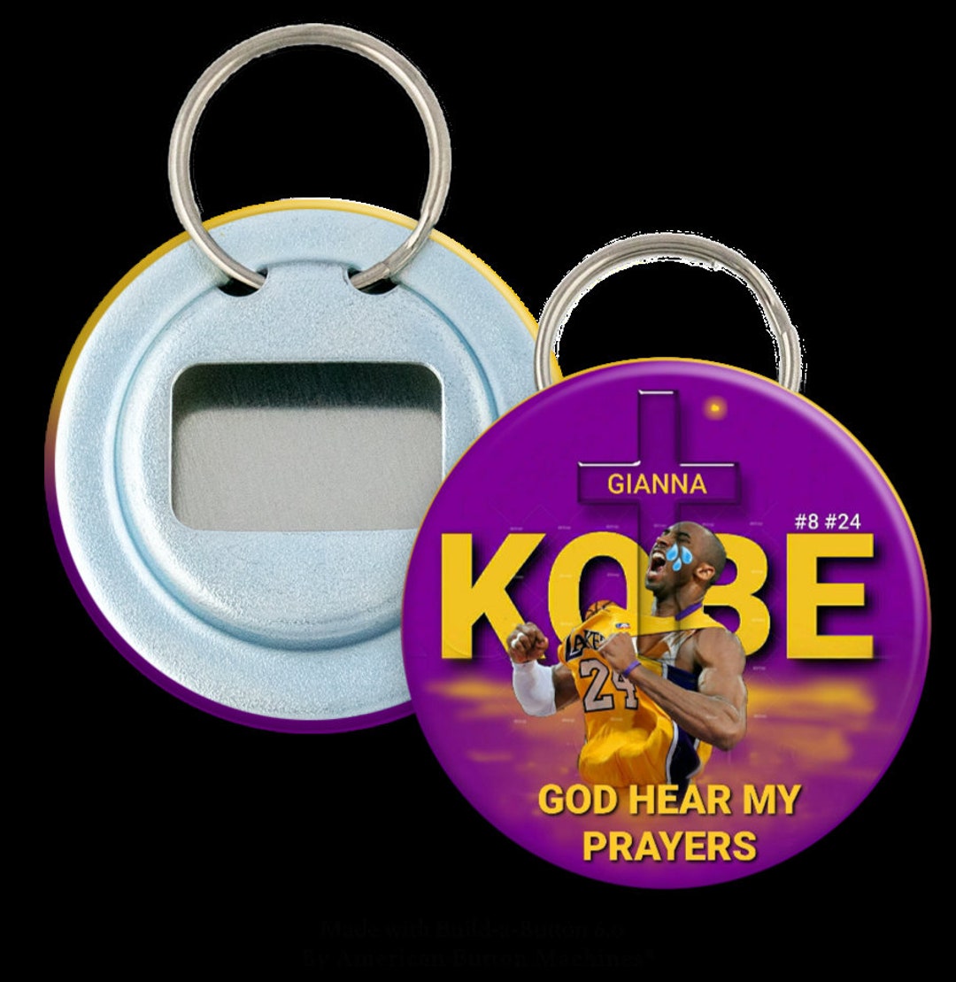 Kobe Bryant Tribute #3 Button Keychain Bottle Opener - Etsy