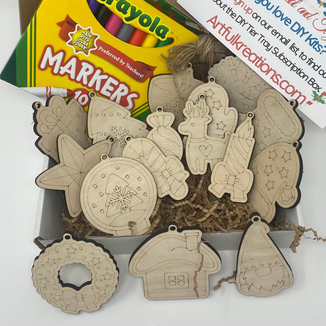 Christmas Ornaments, DIY Ornament Kit, Christmas Eve Box Fillers, Kids ...