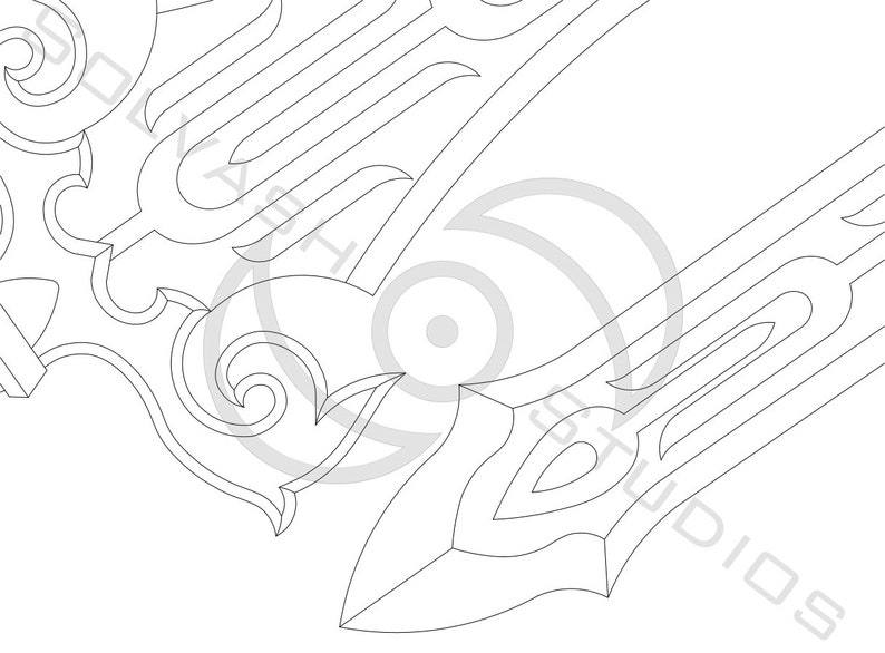 Legend of Zelda Botw: Flameblade - Cosplay Prop Template - Etsy