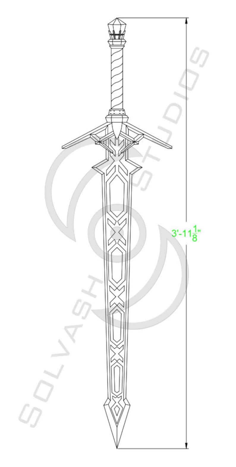 Legend of Zelda Botw: Frostblade - Cosplay Prop Template - Etsy