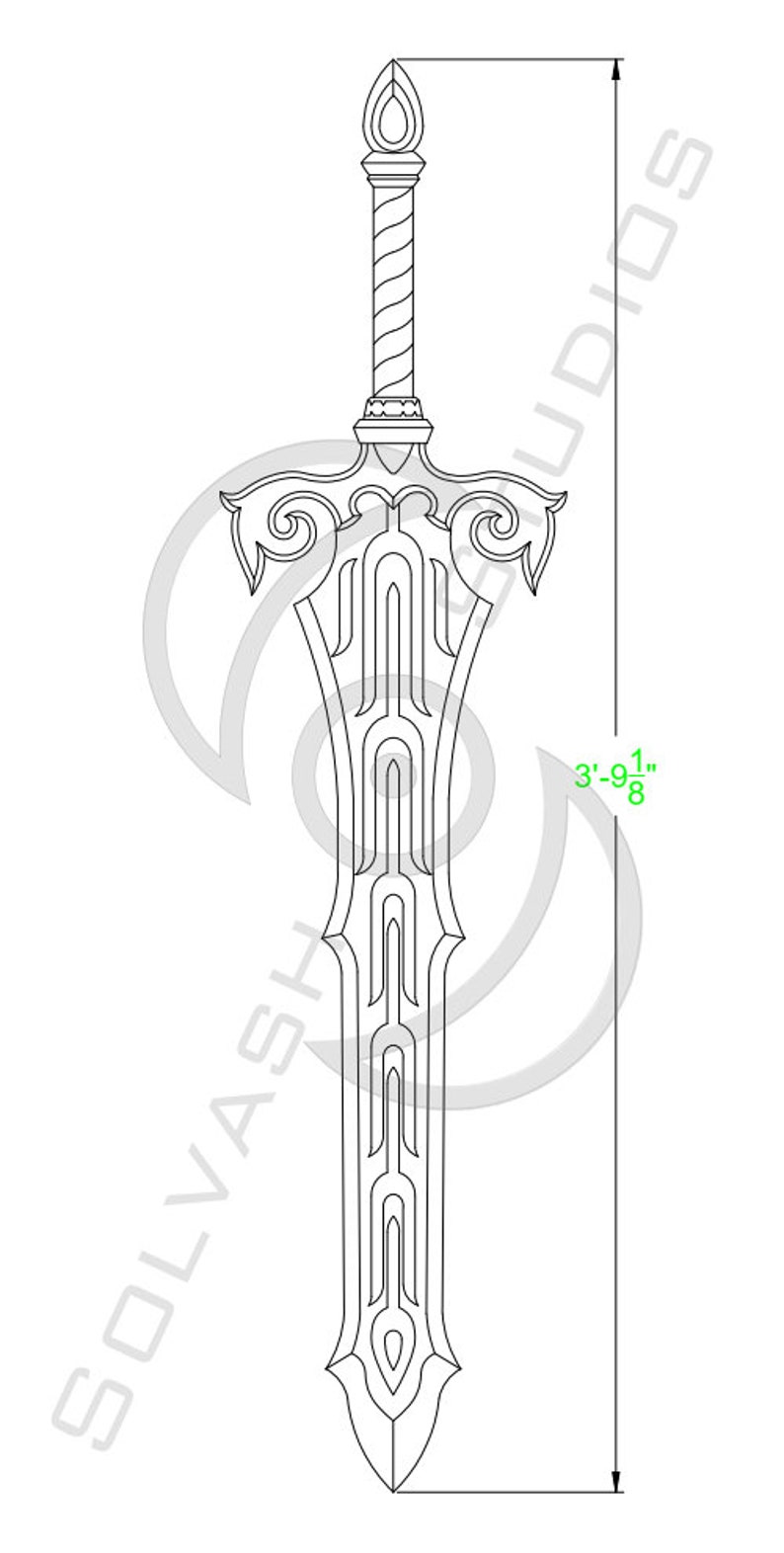 Legend of Zelda Botw: Flameblade - Cosplay Prop Template - Etsy