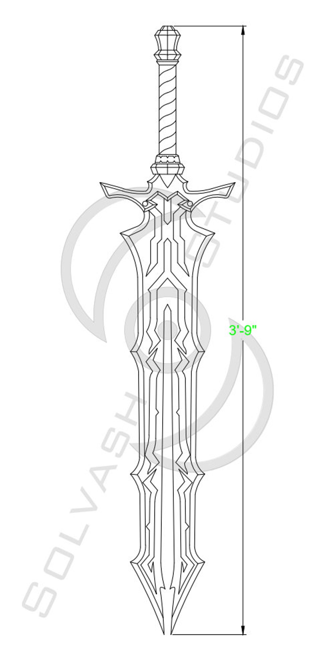 Legend of Zelda Botw: Thunderblade Cosplay Prop Template - Etsy Finland