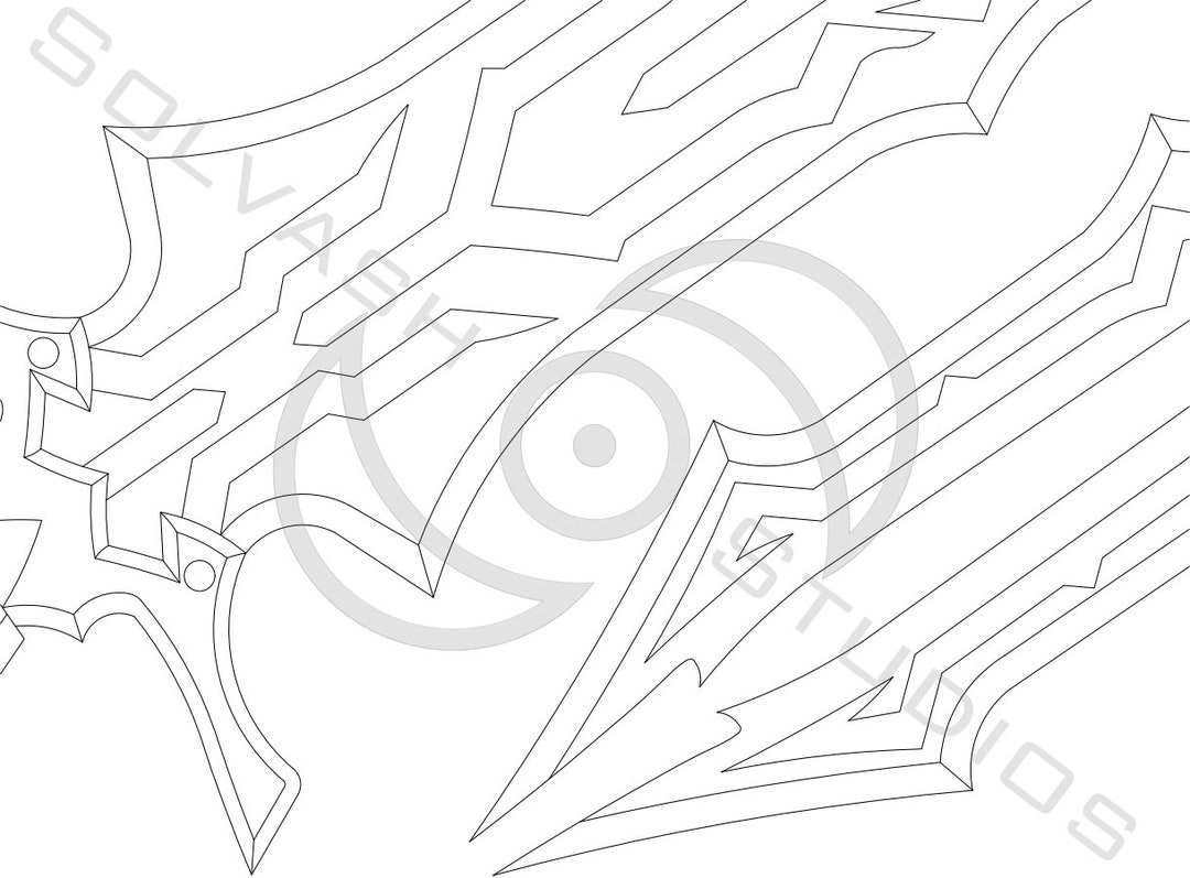 Legend of Zelda Botw: Thunderblade - Cosplay Prop Template - Etsy